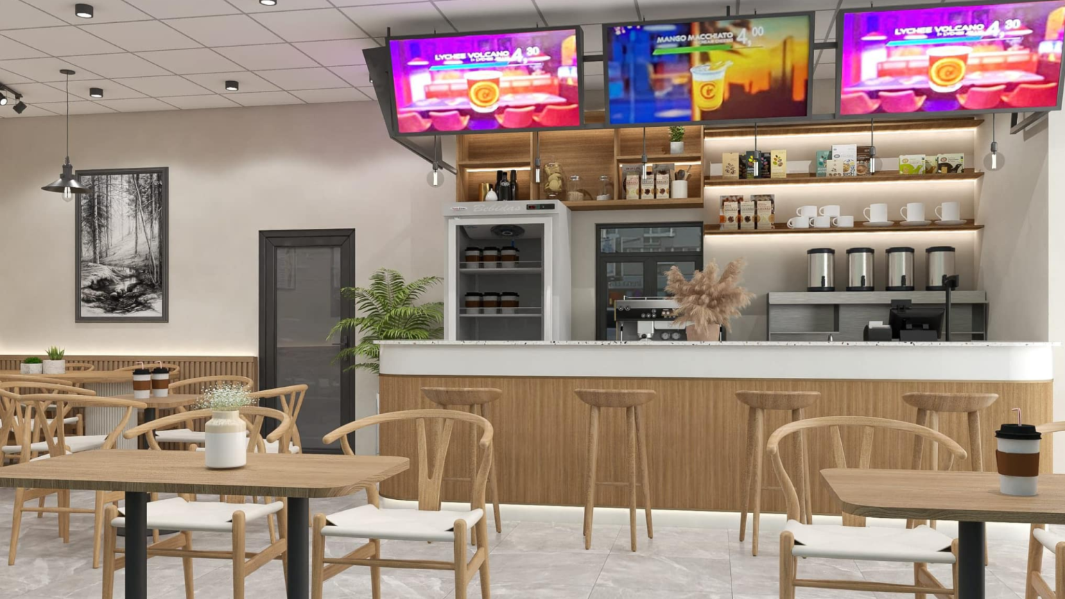 thiết kế quán cafe đơn giản quận 9 thủ đức - Nội Thất DK Decor